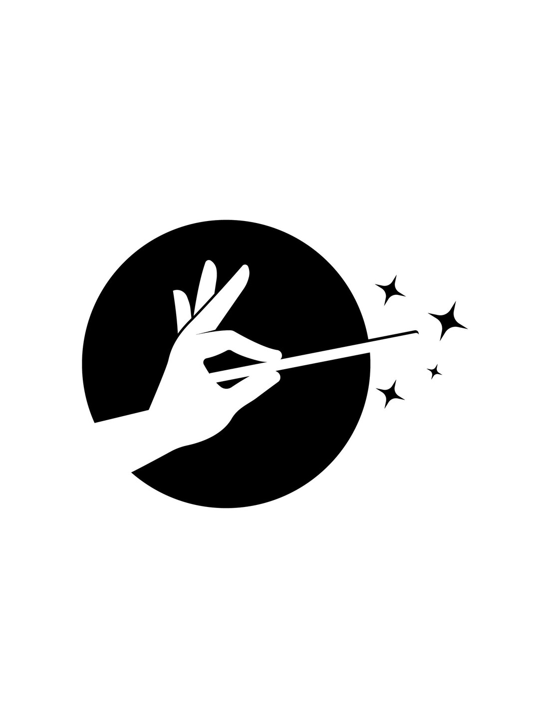 Hand Magic Wand Decal | Vinyl Car Decal | Window Decal | Laptop Decal ...