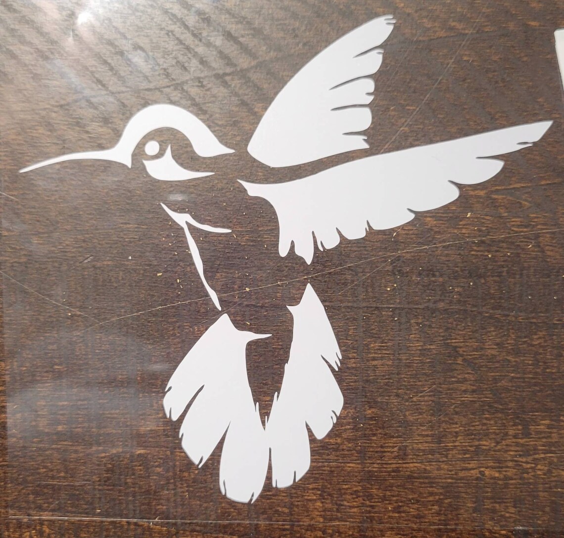 Hummingbird Decal | Vinyl Car Decal | Window Decal | Laptop Decal ...