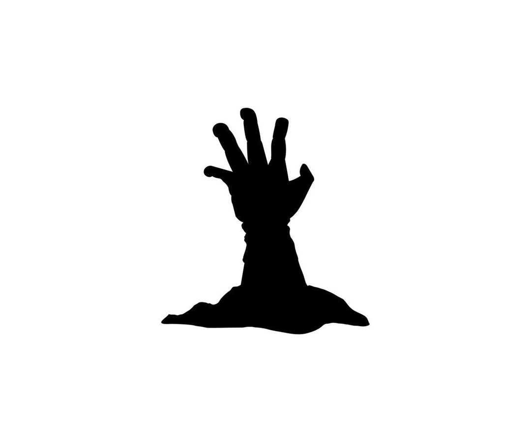 Hand Rising From Ground Decal | Vinyl Car Decal | Window Decal | Laptop ...