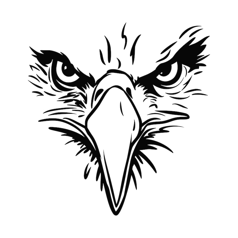 Eagle Head Car Decal - Etsy