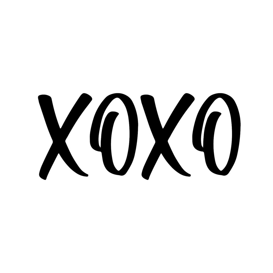 XOXO Decal | Vinyl Car Decal | Window Decal | Laptop Decal | Vinyl ...