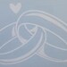 Wedding Rings Decal | Vinyl Car Decal | Window Decal | Laptop Decal ...