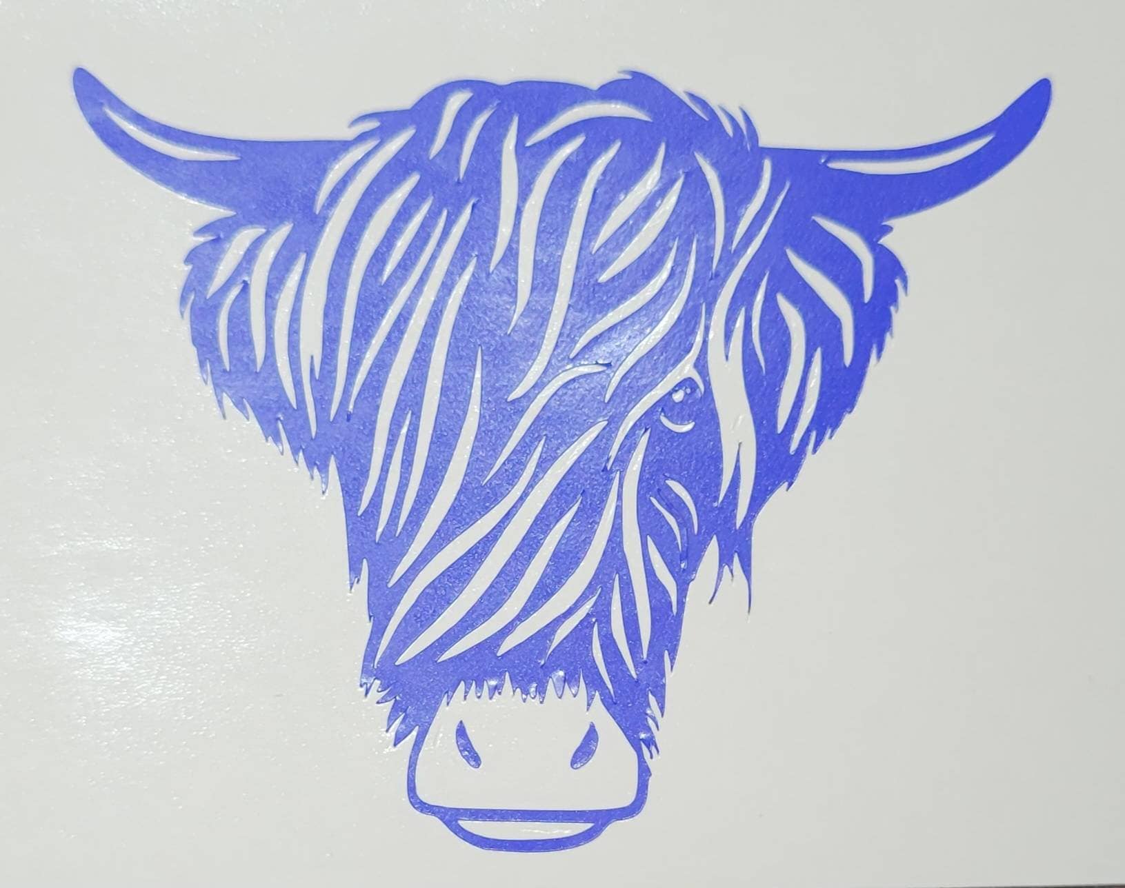 Highland Cow Decal Vinyl Car Decal Window Decal Laptop - Etsy