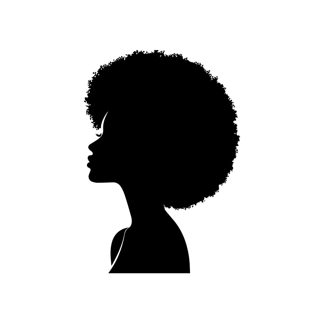 Afro Woman Decal | Vinyl Car Decal | Window Decal | Laptop Decal ...