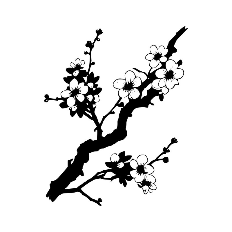 White Car Decal Branch - Etsy