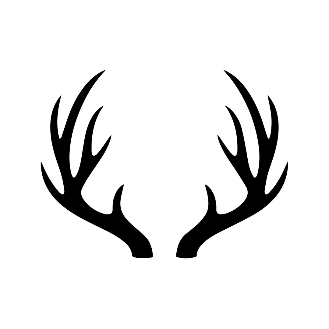 Deer Antlers Decal | Vinyl Car Decal | Window Decal | Laptop Decal ...