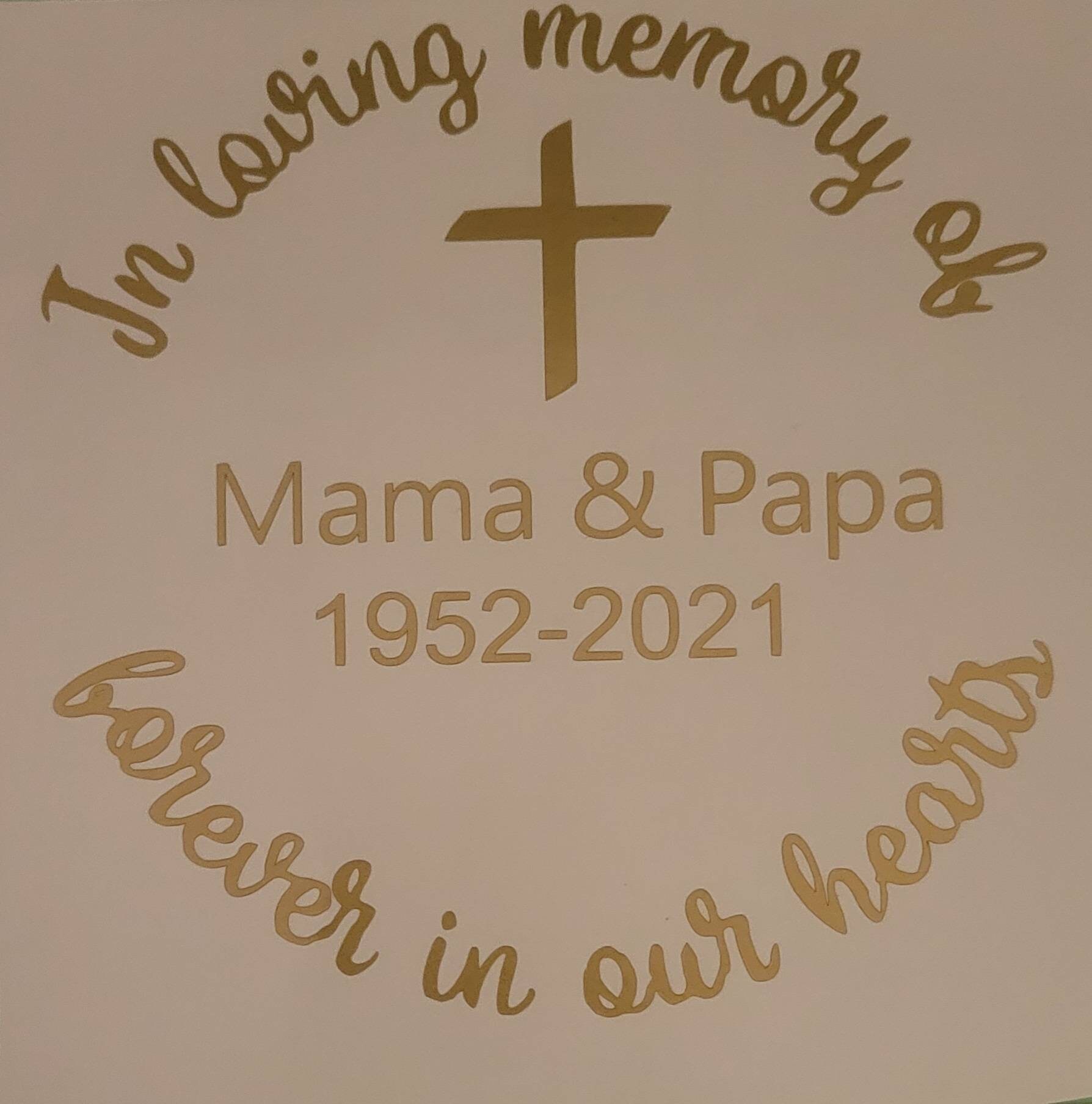 In Loving Memory Of, Forever in Our Hearts | Personalized Memorial ...