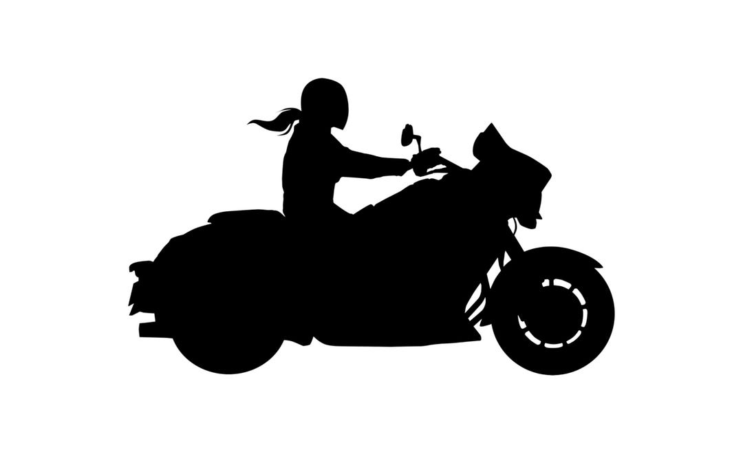 Motorcycle Lady Decal | Vinyl Car Decal | Window Decal | Laptop Decal ...