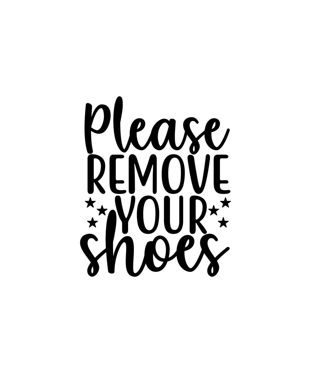 Please Remove Your Shoes Decal | Vinyl Car Decal | Window Decal ...