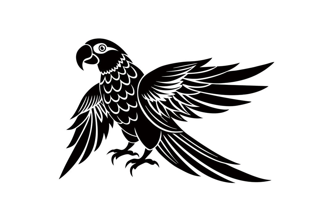 Macaw Parrot Decal | Vinyl Car Decal | Window Decal | Laptop Decal ...