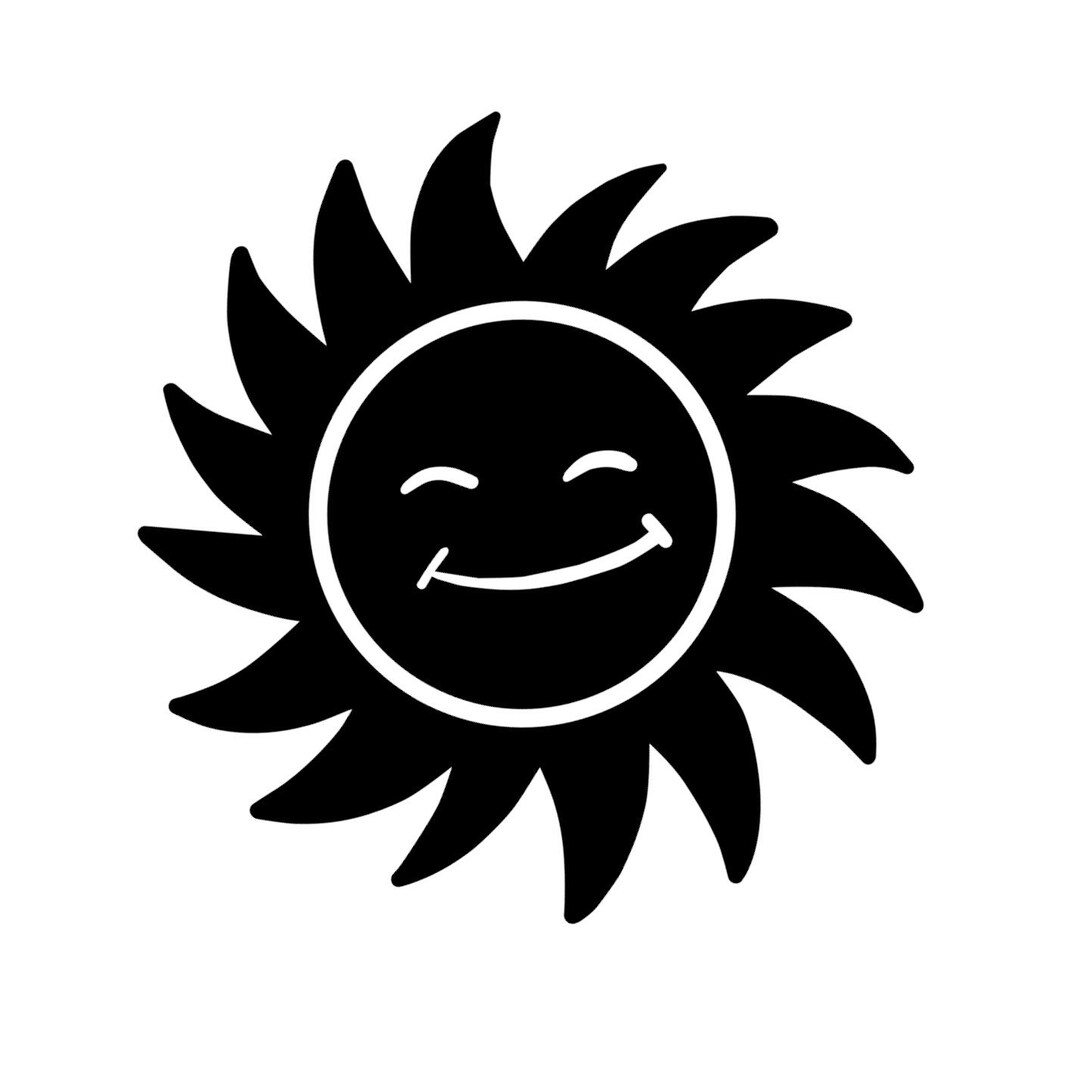 Sun Smiling Decal Vinyl Car Decal Window Decal Laptop - Etsy
