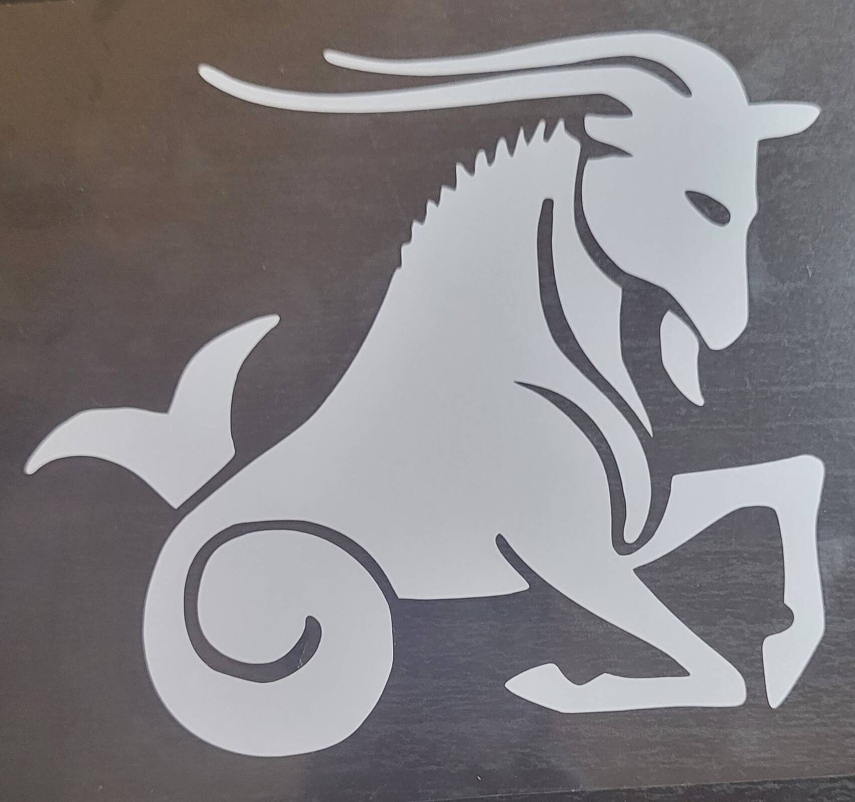 Capricorn Zodiac Decal | Vinyl Car Decal | Window Decal | Laptop Decal ...