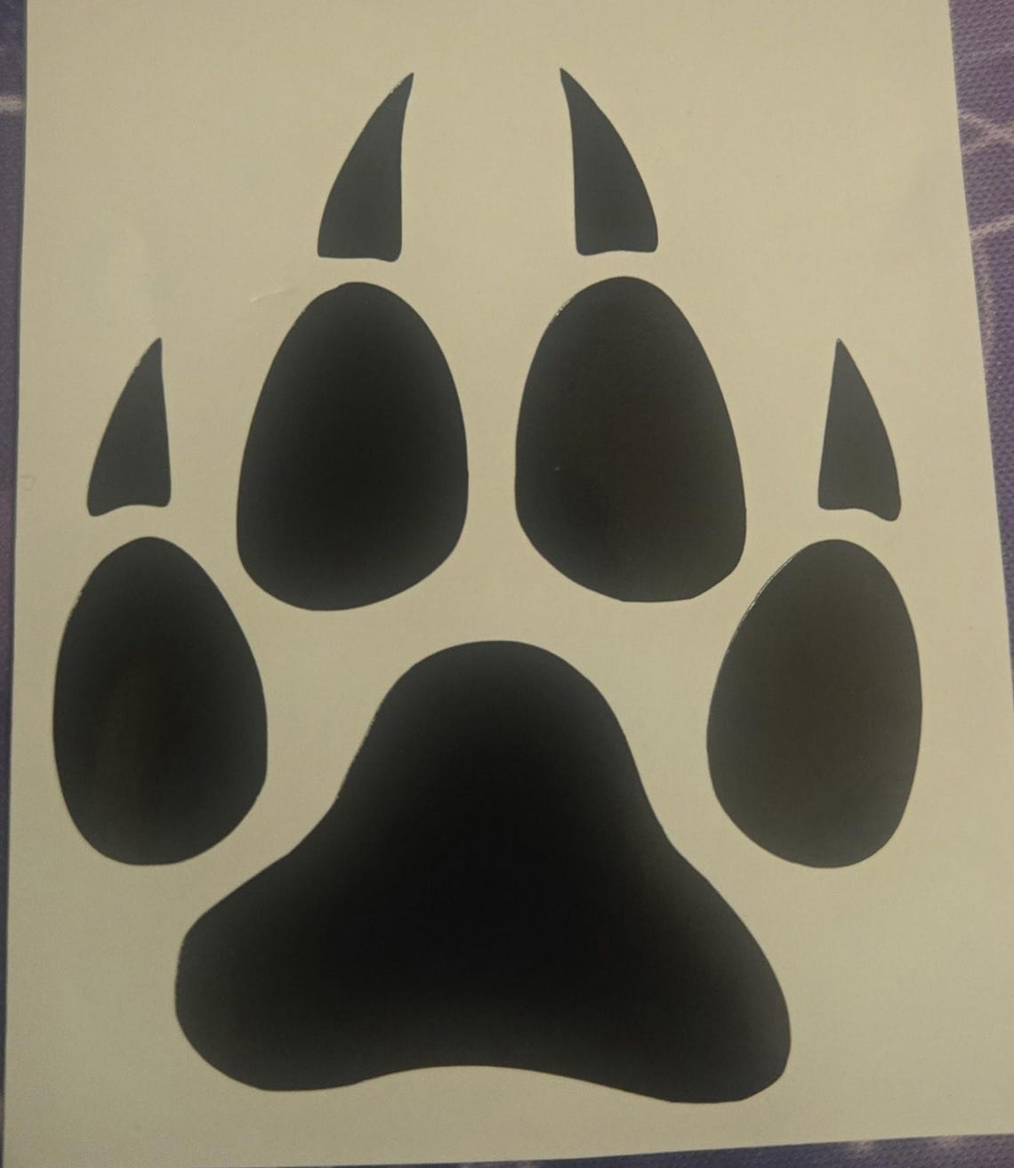 Wolf Paw Print Decal | Vinyl Car Decal | Window Decal | Laptop Decal ...