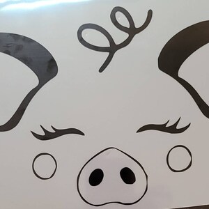 Pig Decal | Vinyl Car Decal | Window Decal | Laptop Decal | Vinyl ...