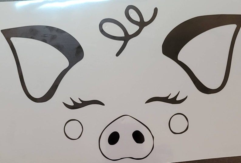 Pig Decal | Vinyl Car Decal | Window Decal | Laptop Decal | Vinyl ...