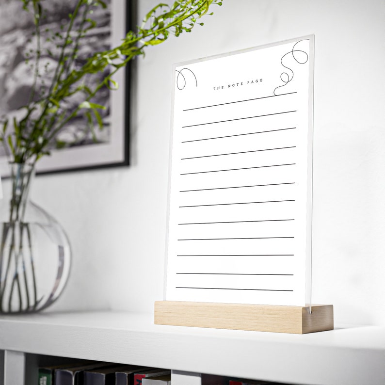 NOTES To-do List for Desk Dry Erase Board Office Decor to Do Board for ...
