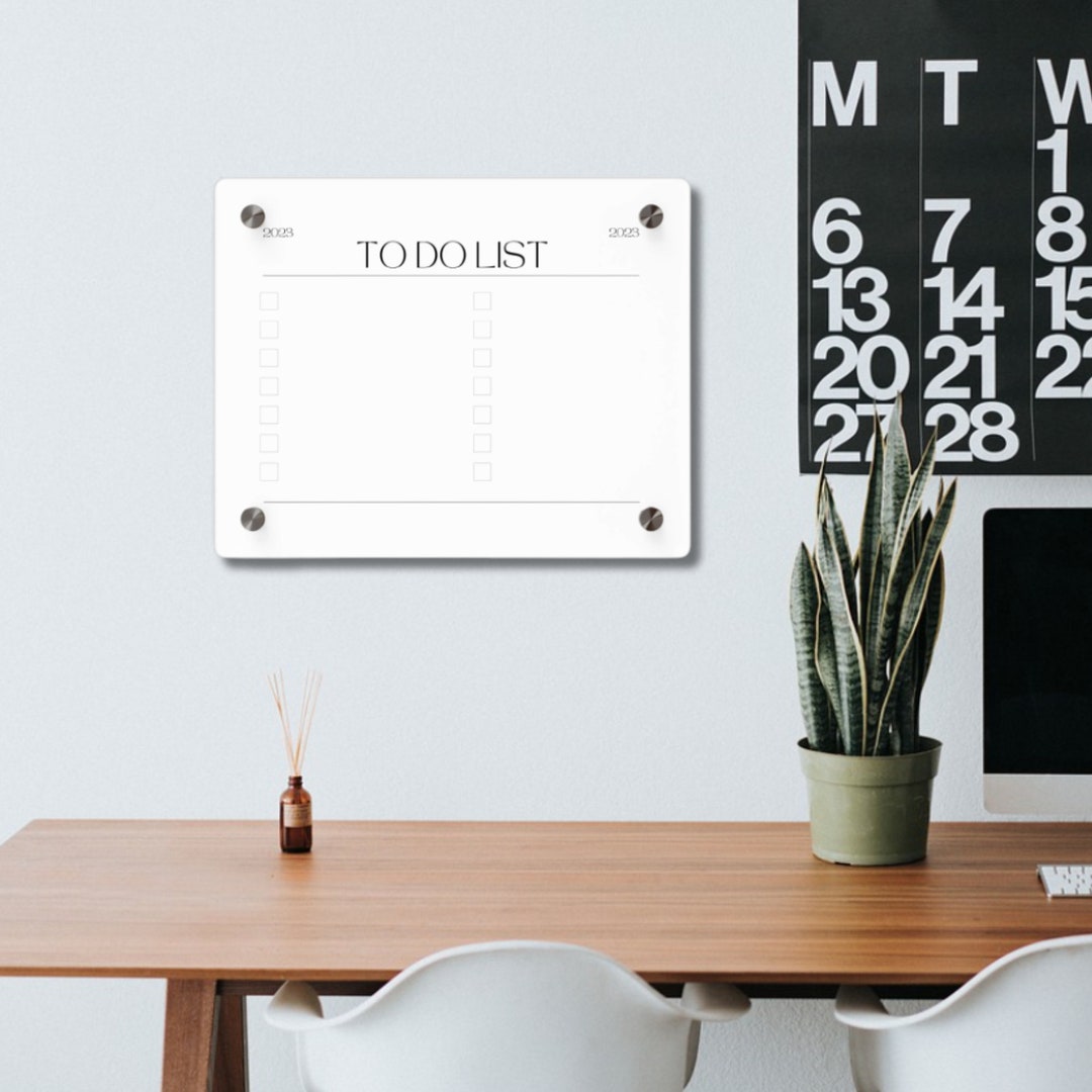To-do List for Wall Dry Erase Board Office Decor to Do Board for Task ...