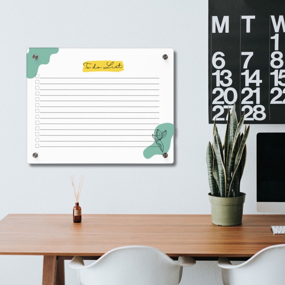 To-do List for Wall Dry Erase Board Office Decor to Do Board for Task ...