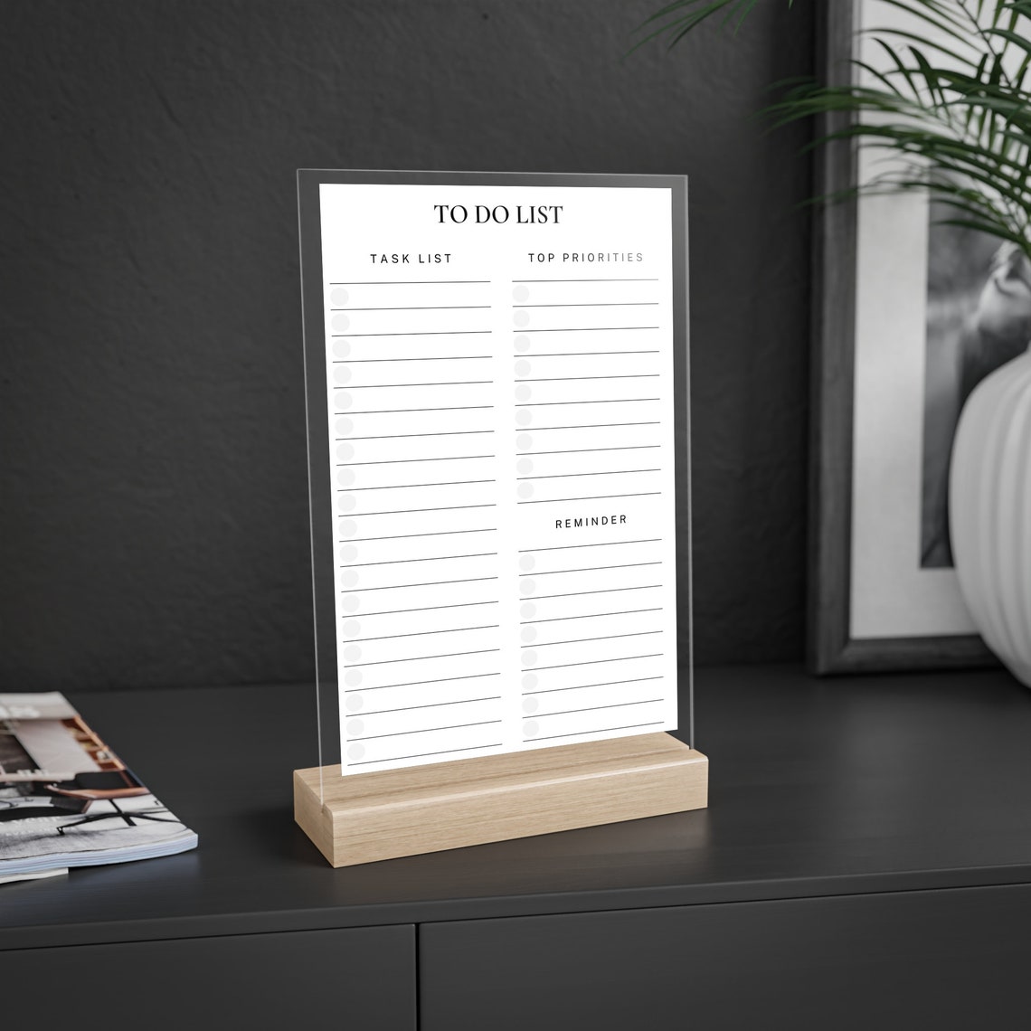 To-do List for Desk Dry Erase Board Office Decor to Do Board for Task ...