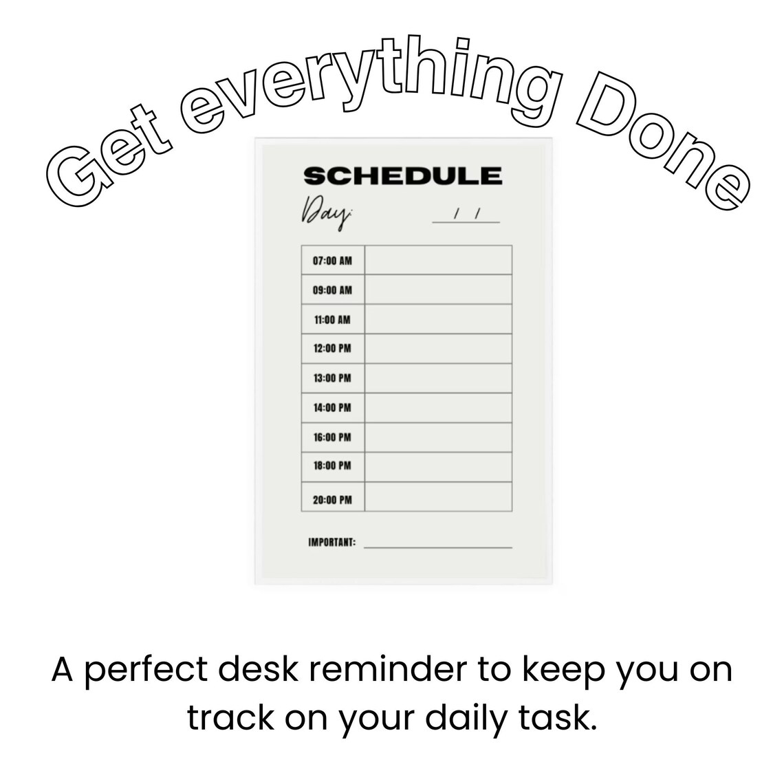 Daily Schedule for Desk Dry Erase Board Office Decor to Do Board for ...