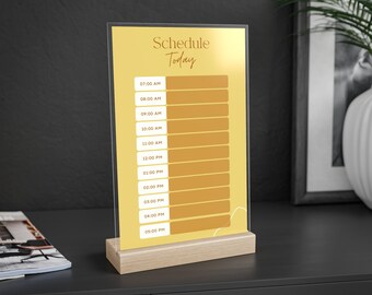 Daily Schedule for Desk Dry Erase Board Office Decor to Do Board for ...