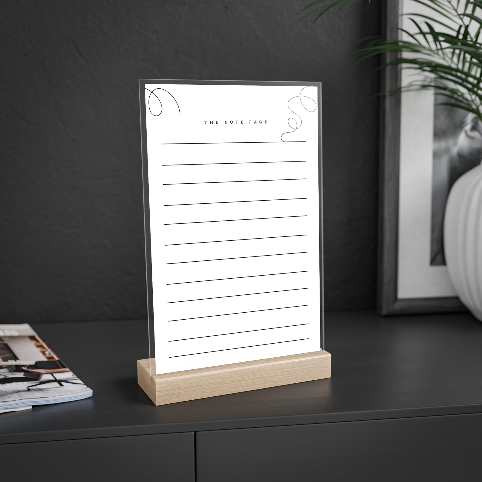 NOTES To-do List for Desk Dry Erase Board Office Decor to Do Board for ...