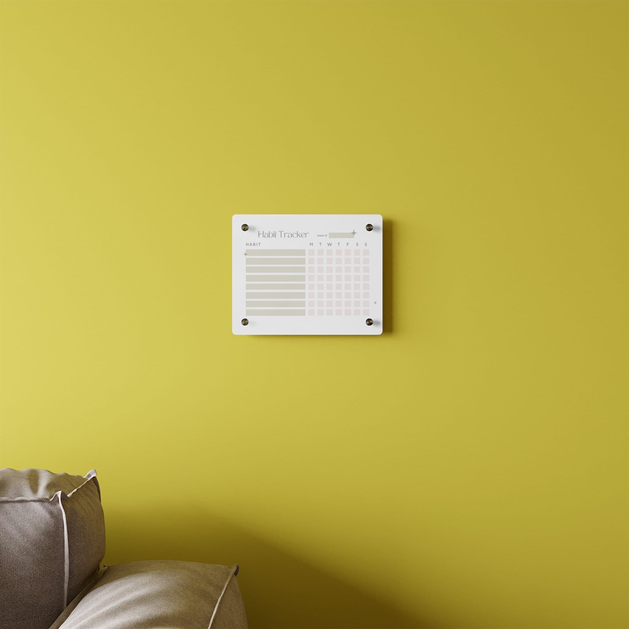 Habit Tracker for Wall Progress Monitoring Dry Erase Board for Office ...