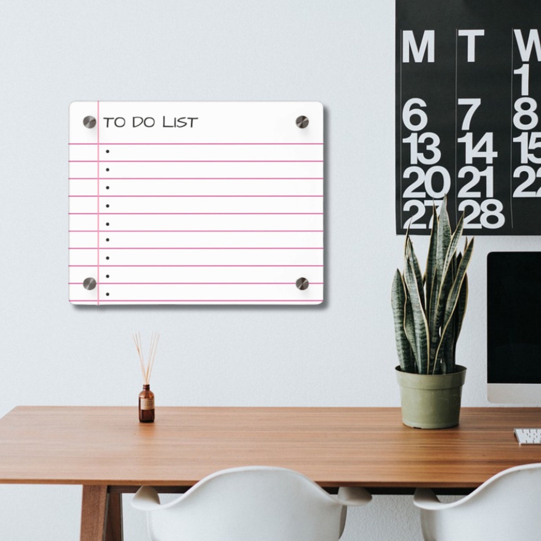To-do List for Wall Dry Erase Board Office Decor to Do Board for Task ...