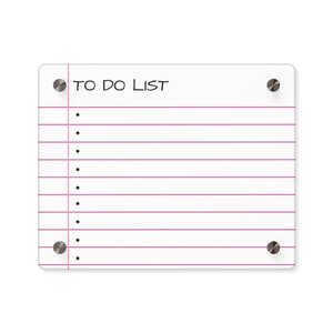To-do List for Wall Dry Erase Board Office Decor to Do Board for Task ...