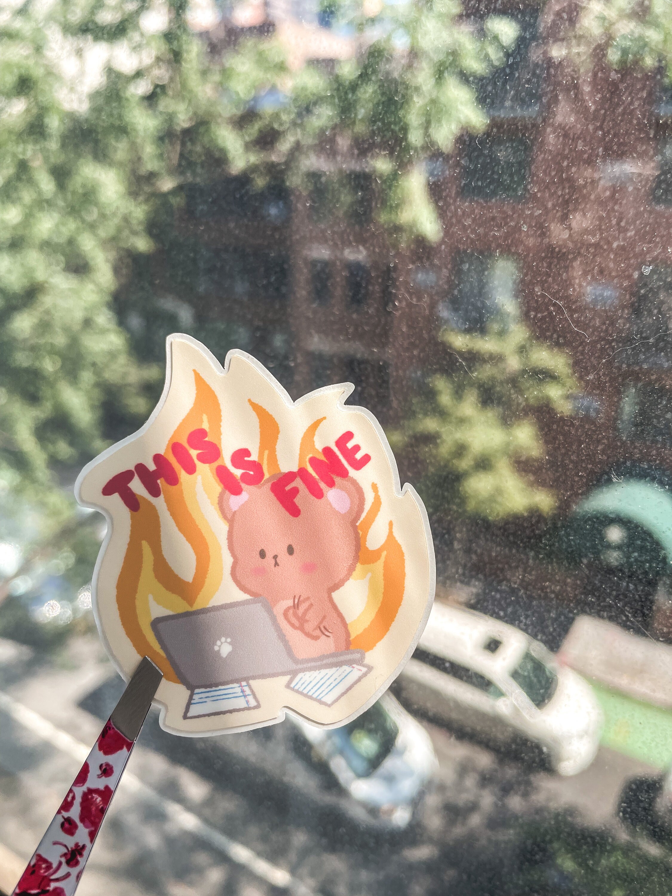 This is Fine Sticker Waterproof Die Cut Sticker Work - Etsy