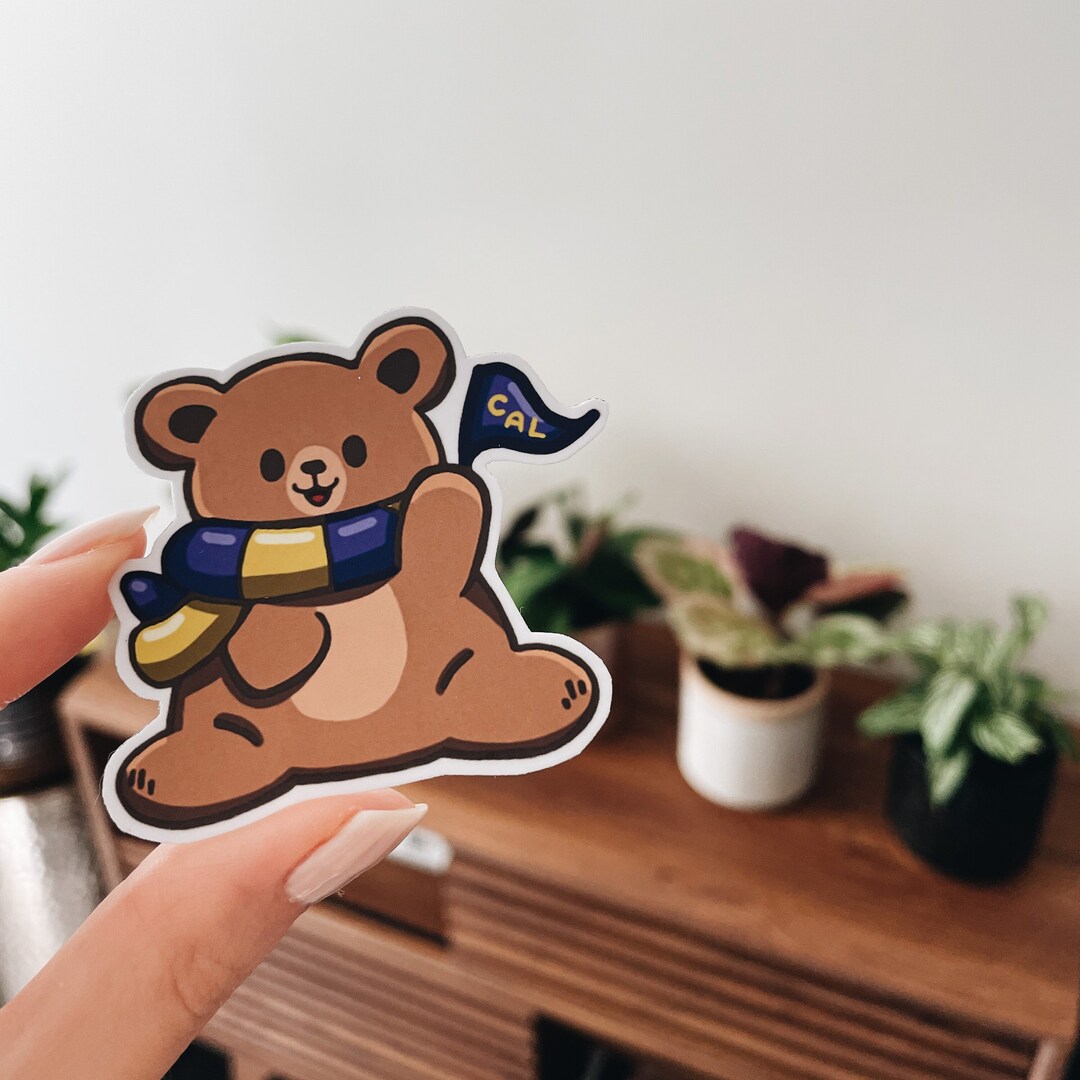 California Bear Sticker | Waterproof | Die Cut Sticker | College ...