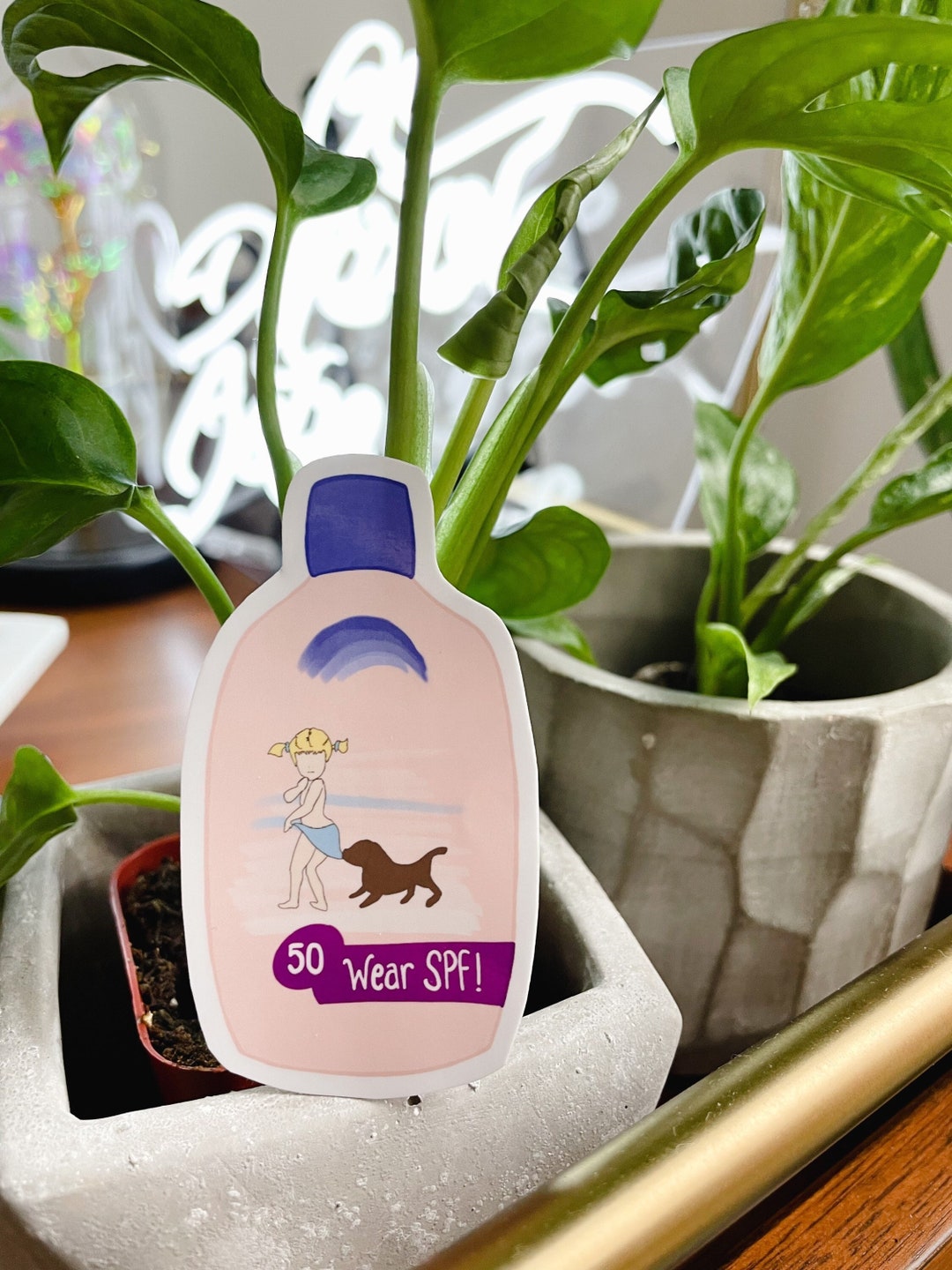 Wear SPF Sticker | Waterproof | Die Cut Sticker | Skincare | Sunscreen ...