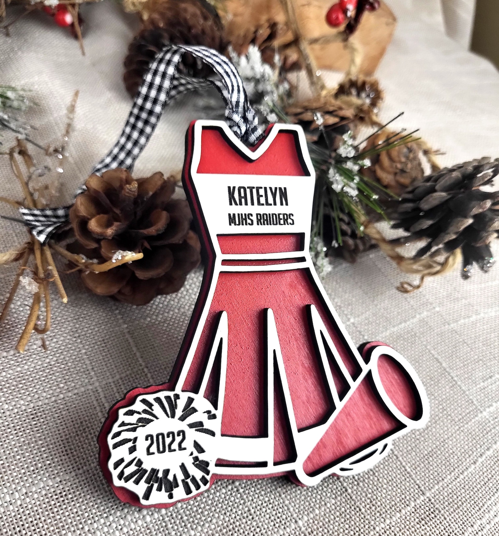Personalized Cheer Ornament Cheerleading Ornament Cheer - Etsy