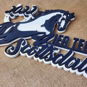 Birthday Cake Topper / Sheet Cake Topper / Flat Cake Topper Horse Theme ...