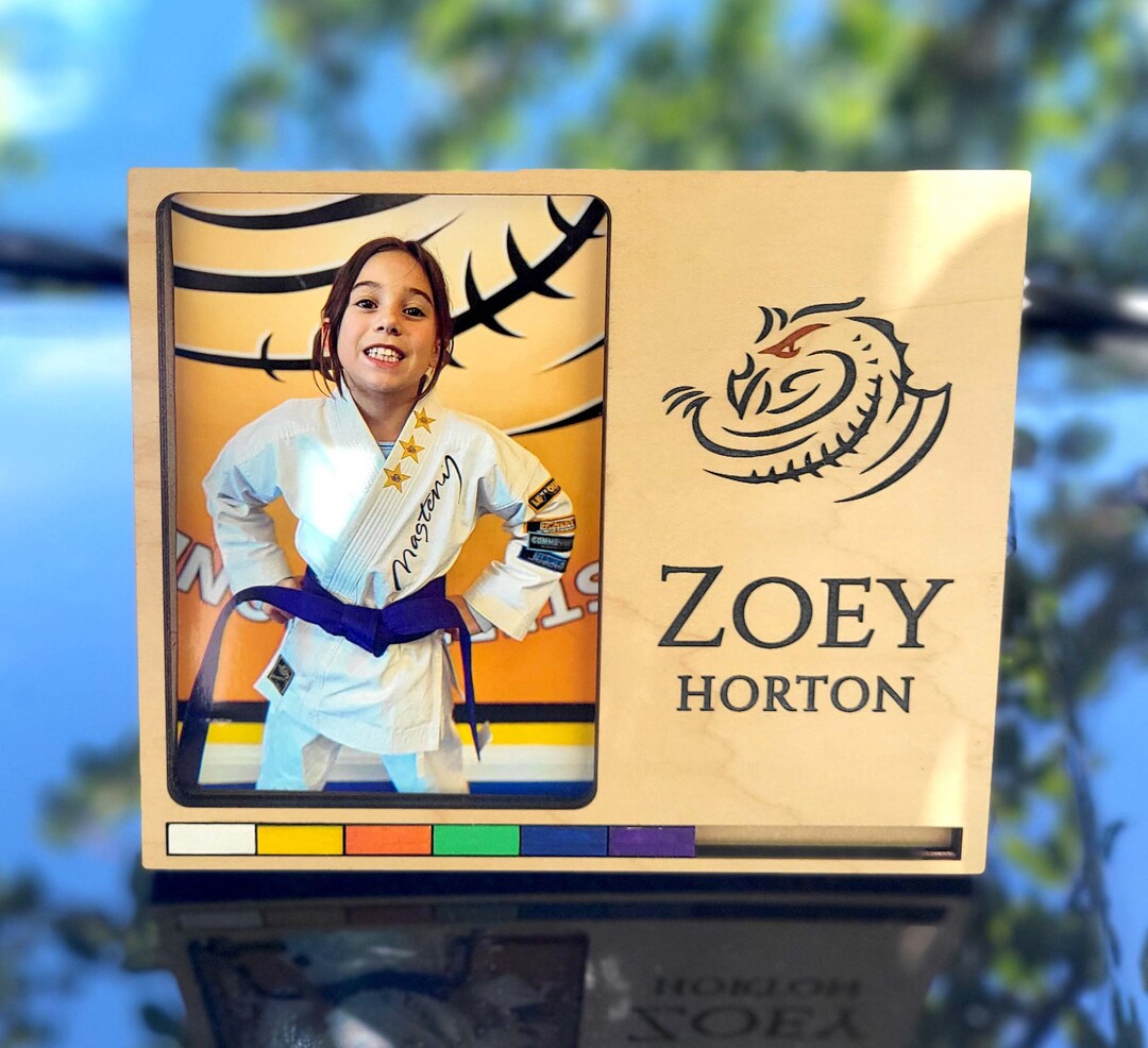 Personalized Karate Picture Frame: Martial Arts Belt Display - Etsy
