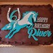 Birthday Cake Topper / Sheet Cake Topper / Flat Cake Topper Horse Theme ...