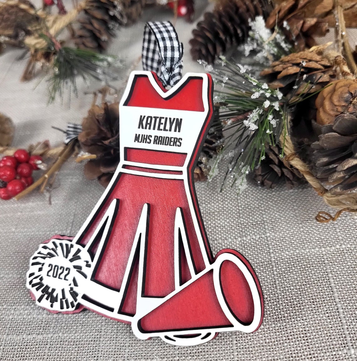 Personalized Cheer Ornament Cheerleading Ornament Cheer - Etsy