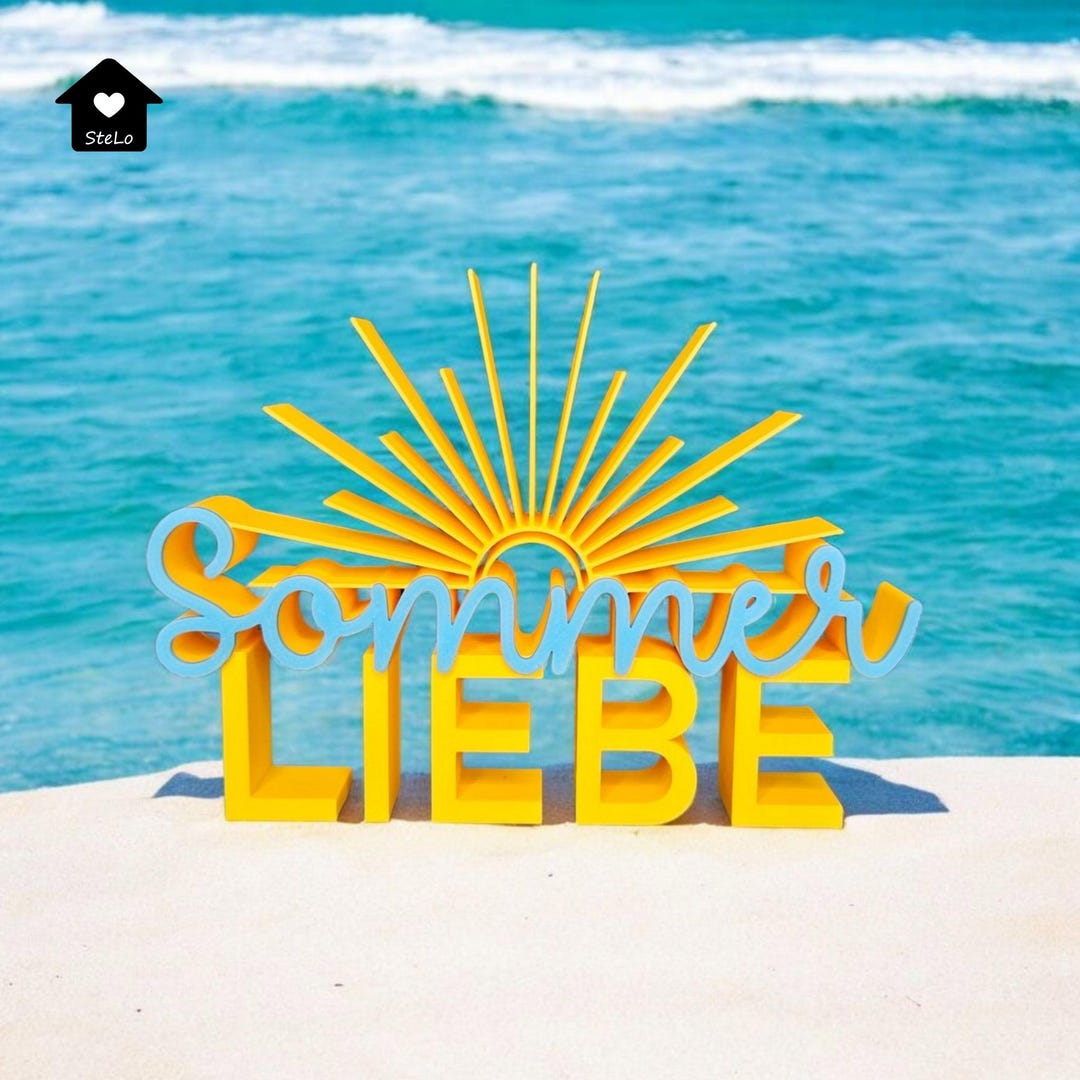3D Printing File -STL - 3MF - Bambu Studio - Lettering - Summer Love ...