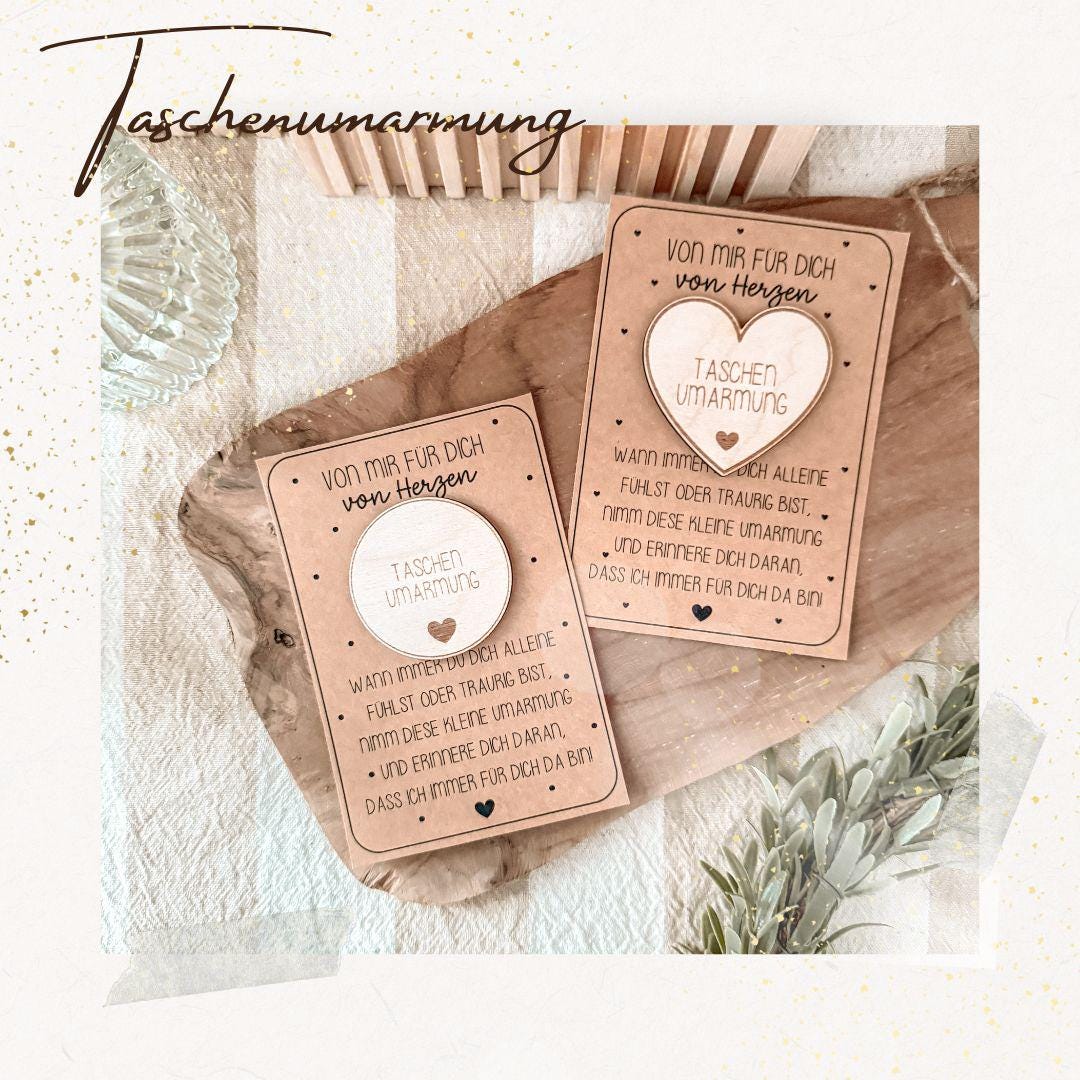 PDF A4 File SVG Laser File Pocket Hug Gift Card Template for ...