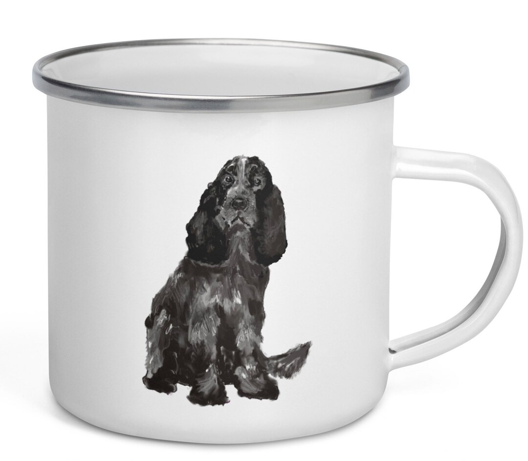 English Cocker Spaniel Enamel Mug, Unbreakable Mug, Person Mug, Spaniel ...