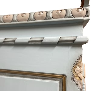 Handpainted French Style Armoire: Light Blue Distressed Wardrobe - Etsy