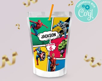 Capri Sun Labels | Etsy