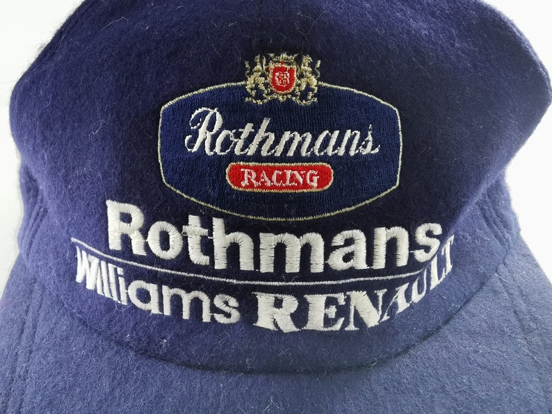 Rothmans Cap Vintage Rothmans Williams Renault Logo Hat Cap - Etsy Ireland