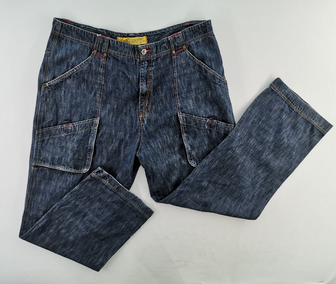 Mecca Jeans Distressed Size 42 Mecca Hip Hop Baggy Denim Jeans - Etsy