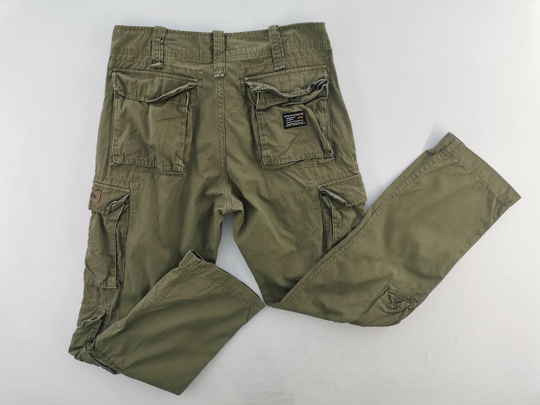 Alpha Industries Pants Size M Alpha Industries Cargo Pants - Etsy