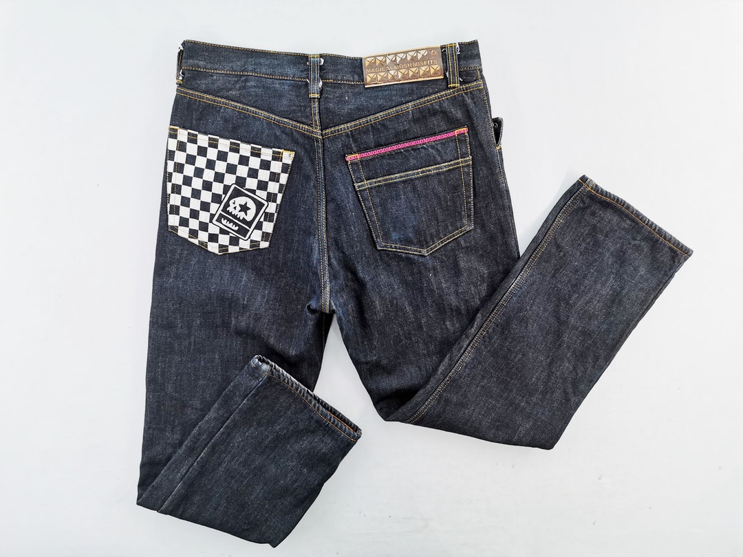 Magical Mosh Misfits Jeans Distressed Size 34 the Magical Mosh - Etsy