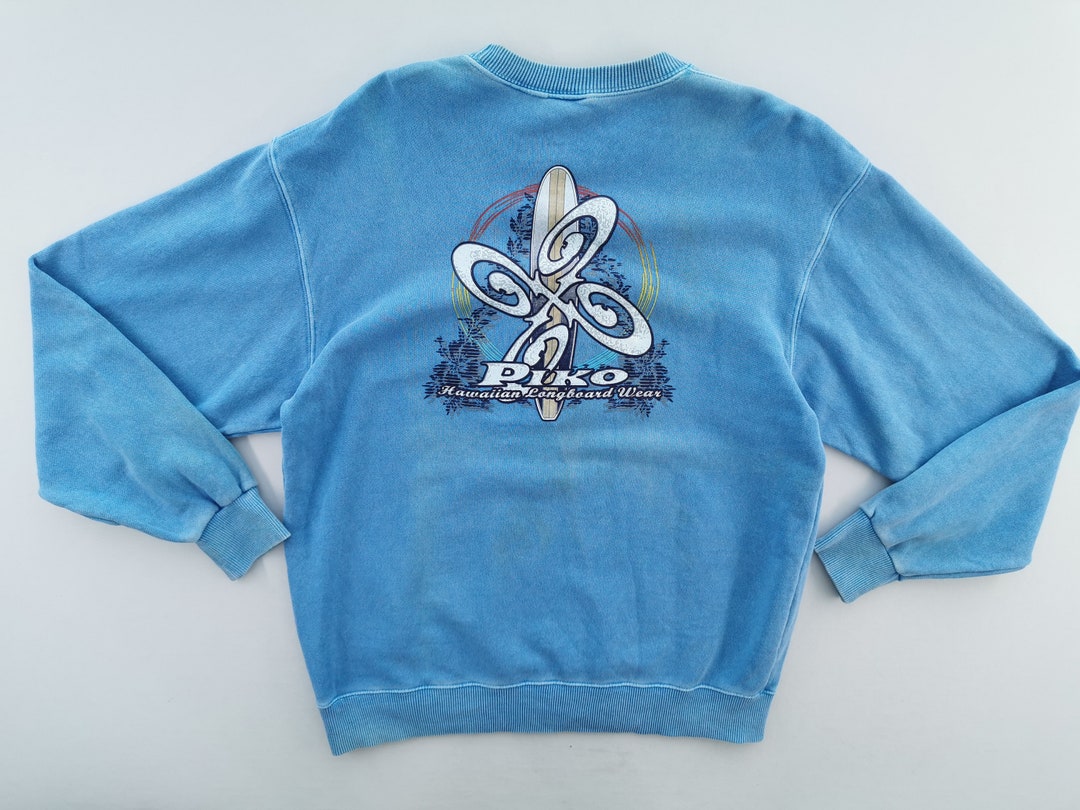 Piko Sweatshirt Vintage 90's Piko Hawaiian Distressed - Etsy