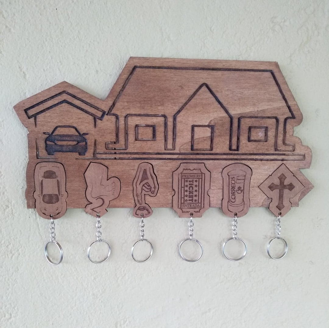 Key Hanger for House, Dxf, Pdf, Svg. KEY, Key Hooks - Etsy