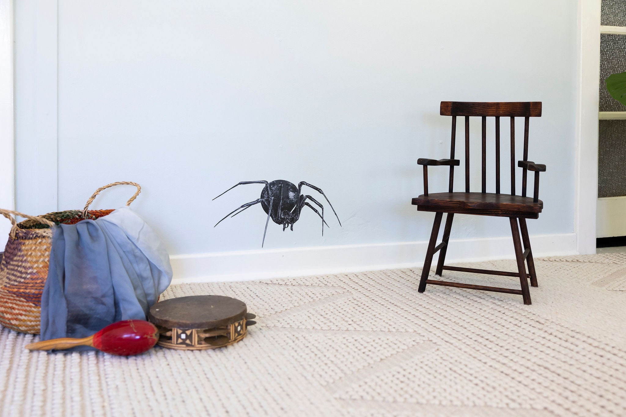 Hand Drawn Redback Spider Removable Fabric Wall Decal - Etsy