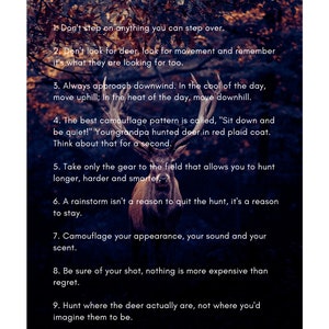 Fred Bear's Ten Comandments of Hunting - Etsy